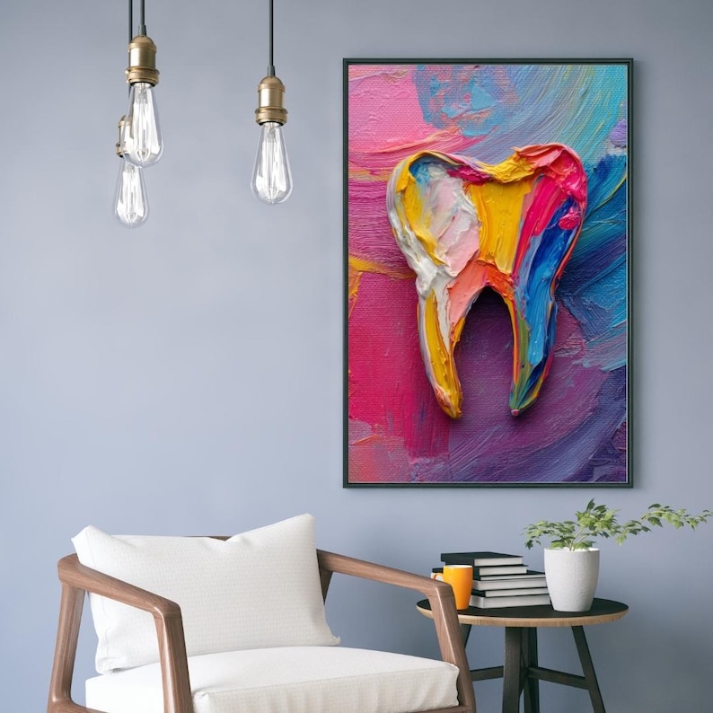 Dental Wall Art, Dental Clinic Art, Dental Office Decor, Tooth Anatomy ...
