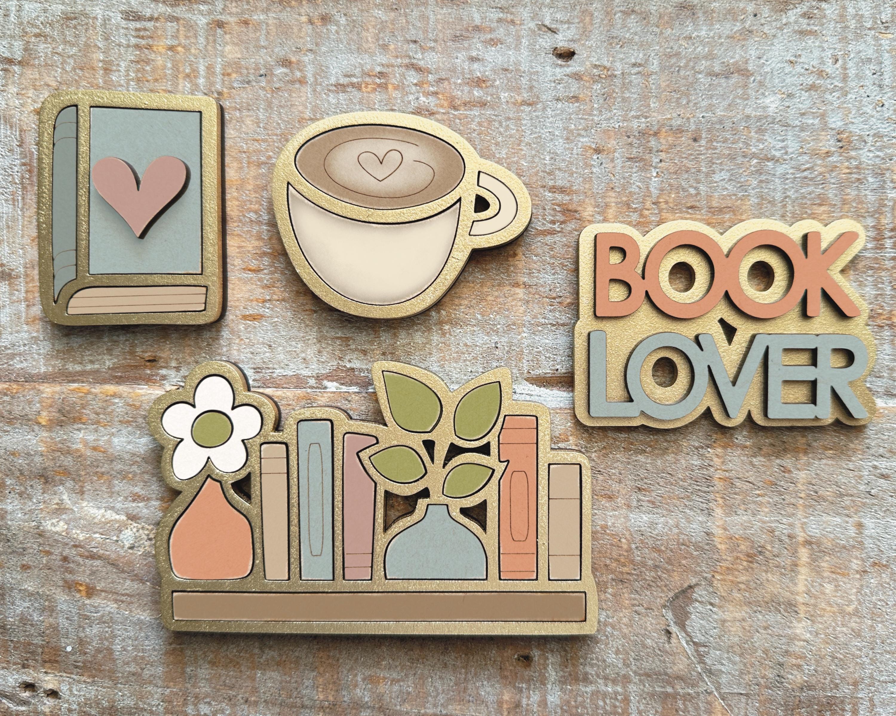 Instant Digital Download - Book Themed Magnet Collection SVG File ...