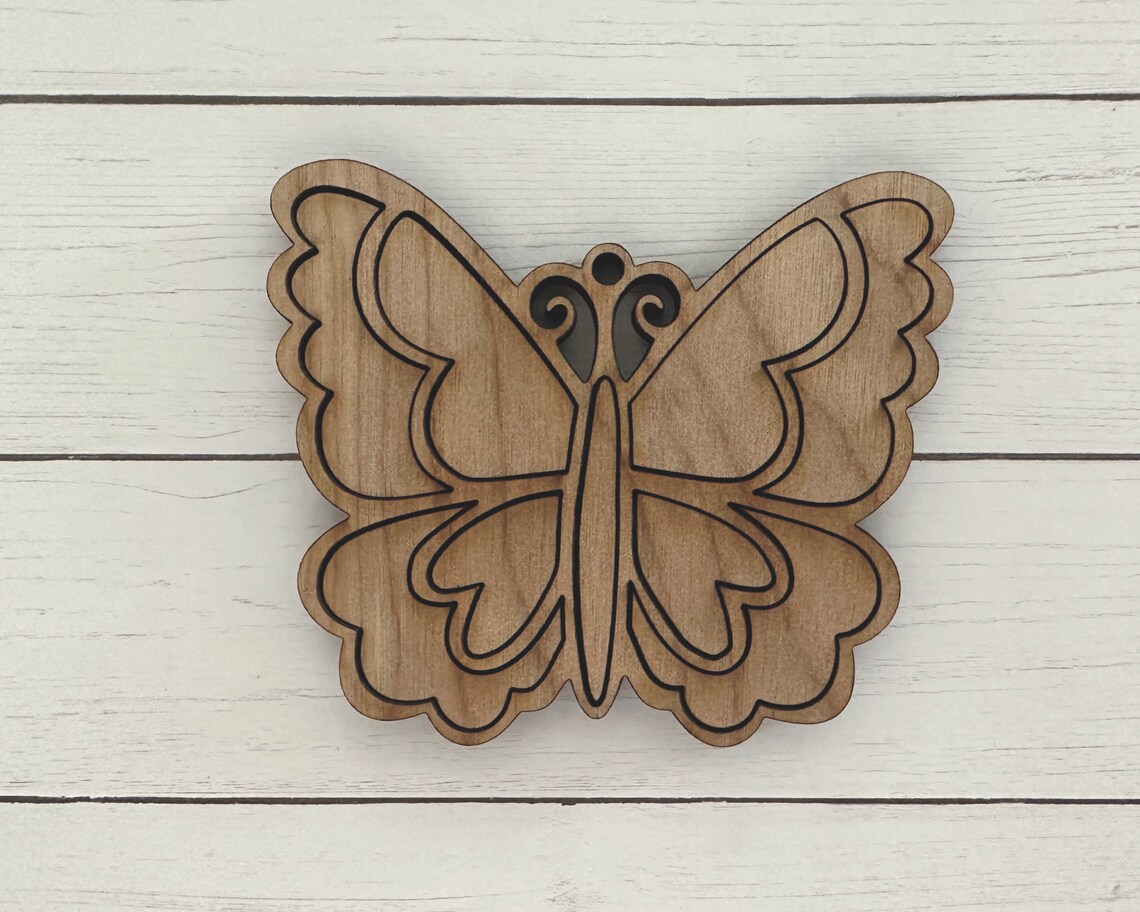 Instant Digital Download - Butterfly Bag Tag/keychain Svg File, Laser ...