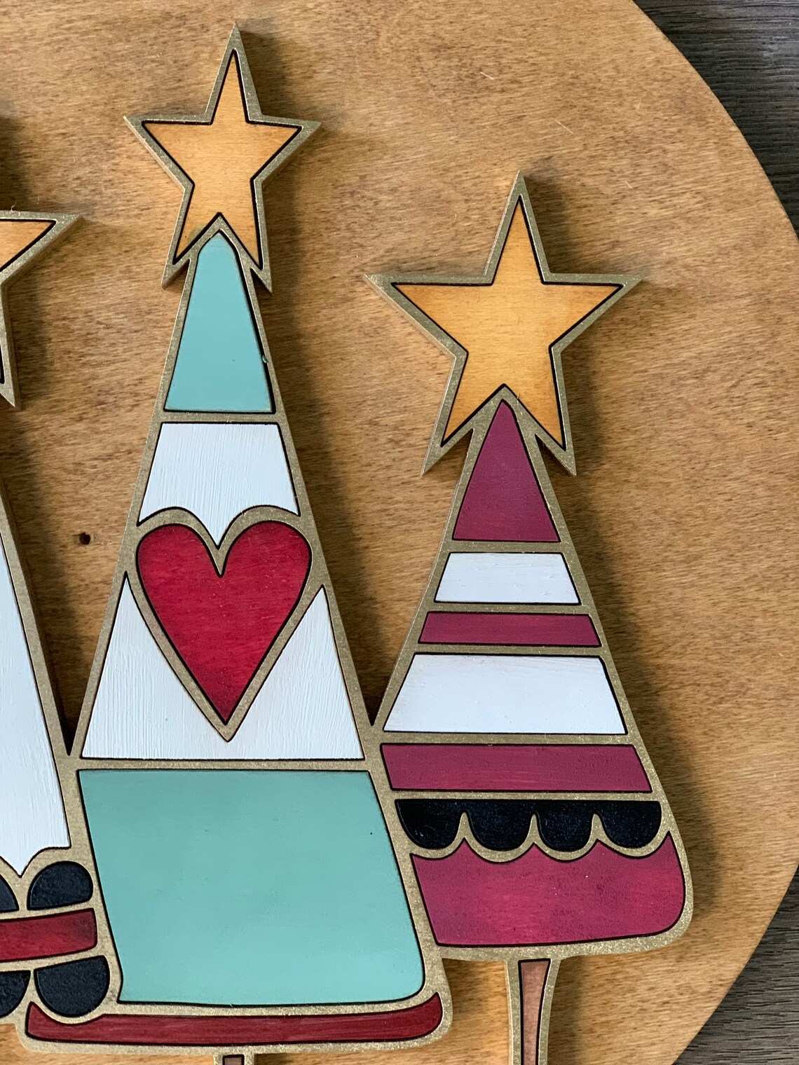 Instant Digital Download Whimsical Trees Round Sign Svg File - Etsy