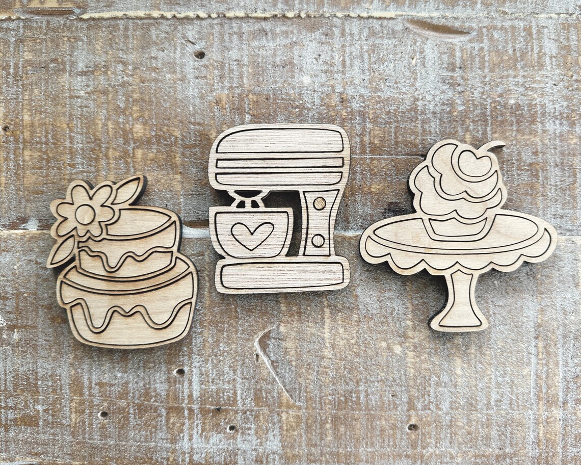 Instant Digital Download - Baking Themed Magnet Collection SVG File ...