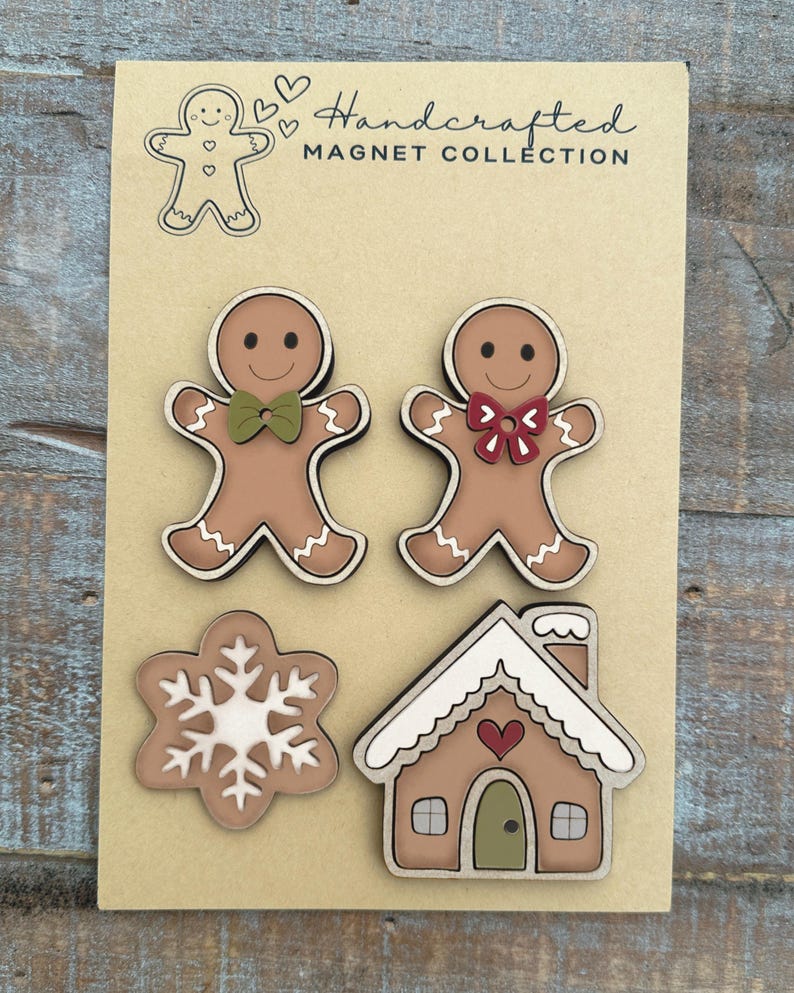 Instant Digital Download -gingerbread Themed Magnet Collection ...