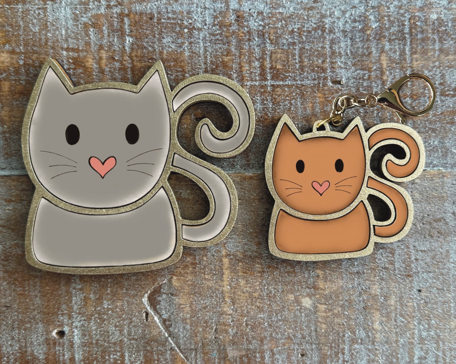 Instant Digital Download - Cat Magnet and Keychain Svg File, Laser ...