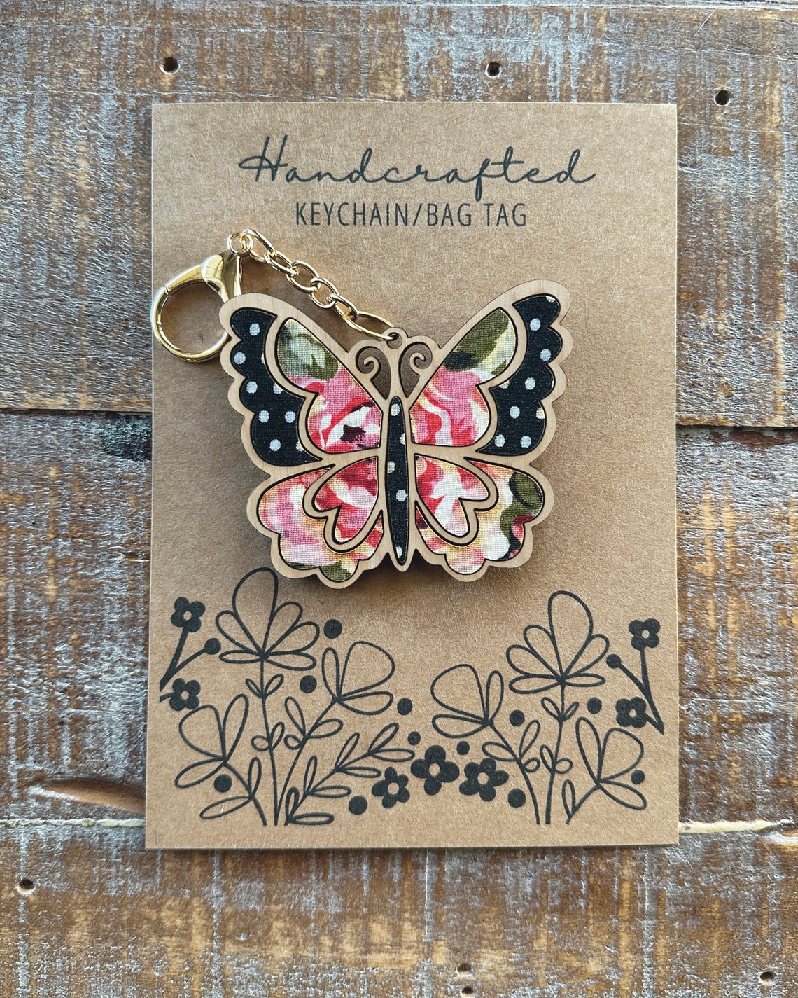 Instant Digital Download - Butterfly Bag Tag/keychain Svg File, Laser ...