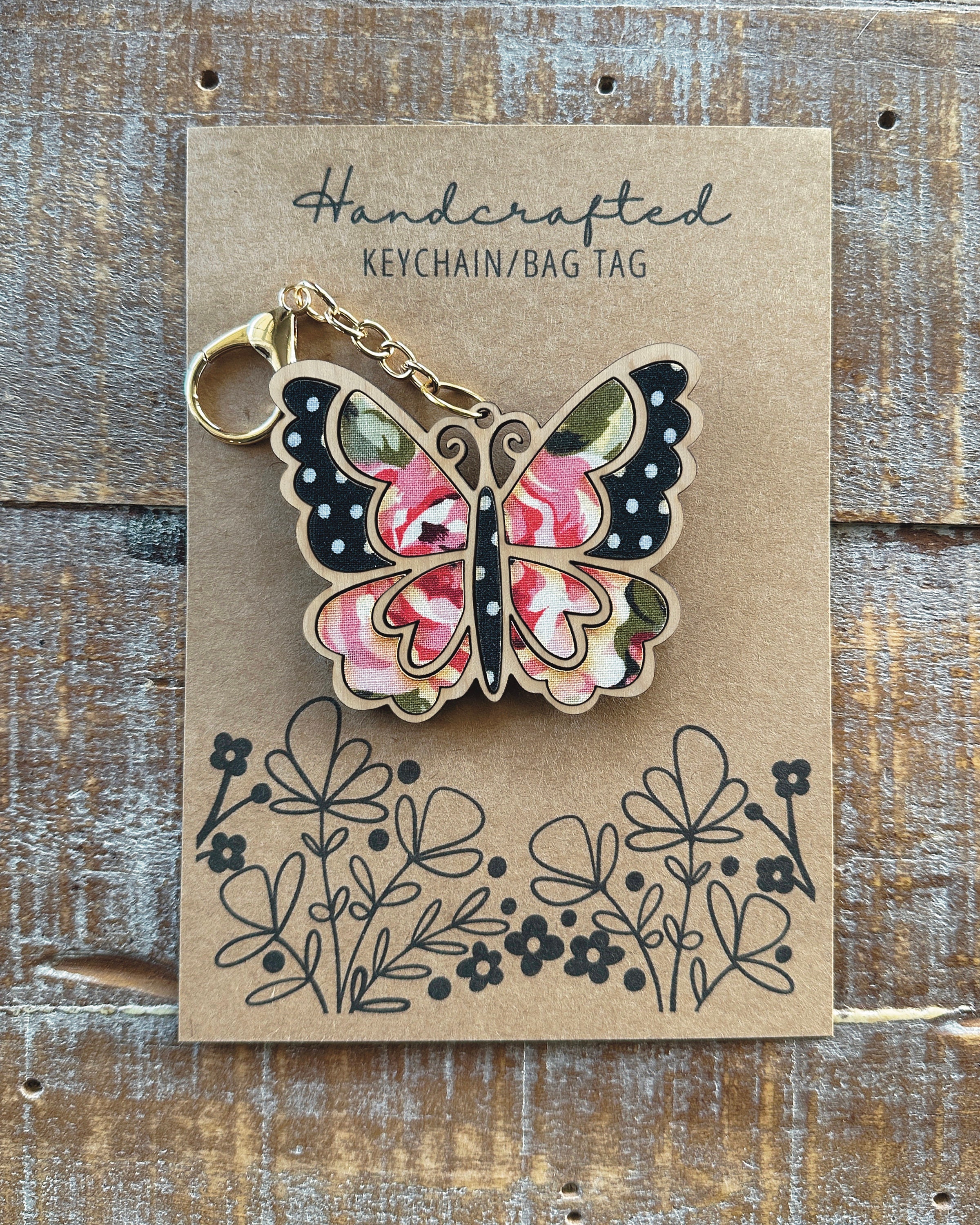 Instant Digital Download - Butterfly Bag Tag/keychain Svg File, Laser ...