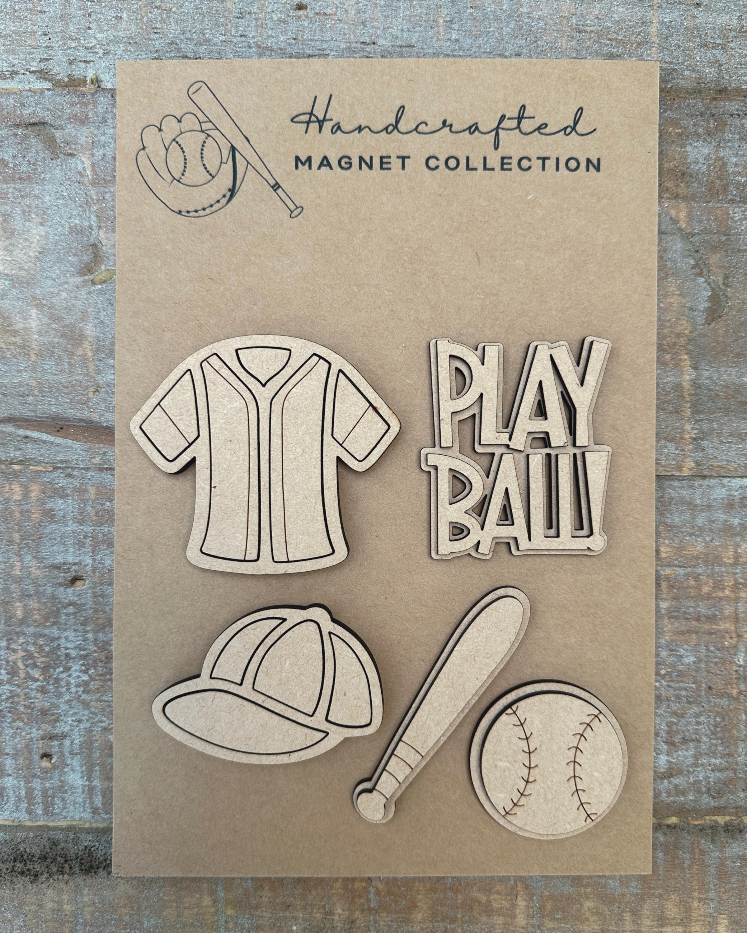 Instant Digital Download - Baseball Magnet Set Svg File, Laser Ready ...