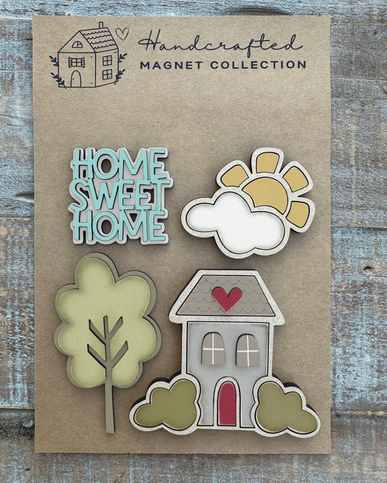 Instant Digital Download - Home Themed Magnet Set SVG File, Laser Cut ...