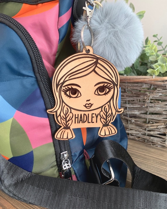 Instant Digital Download Cute Girl Purse/backpack Tag - Etsy
