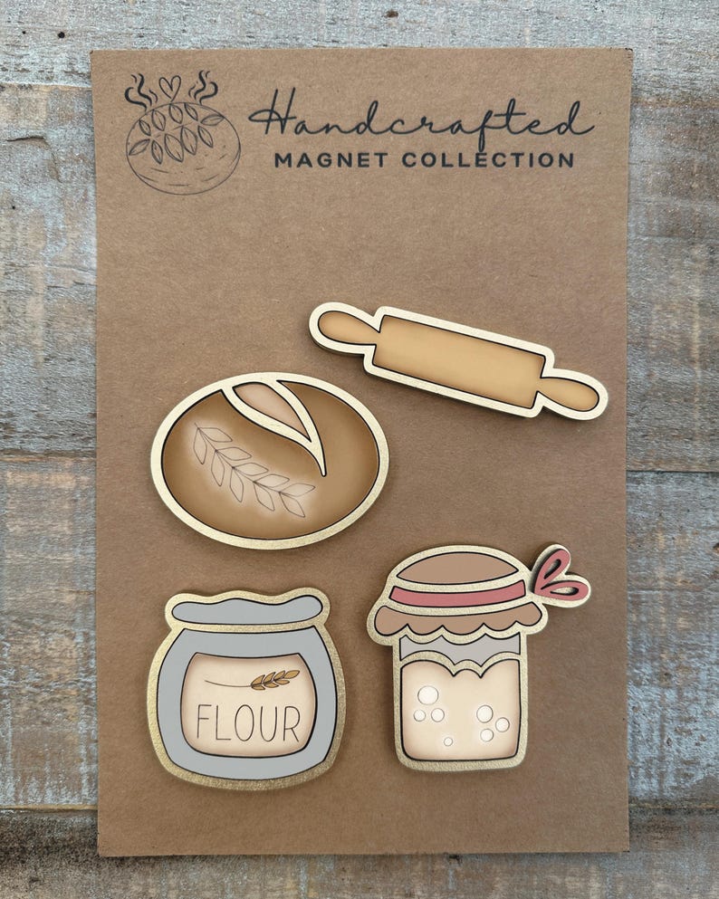 Instant Digital Download - Sourdough Bread Themed Magnet Collection SVG ...