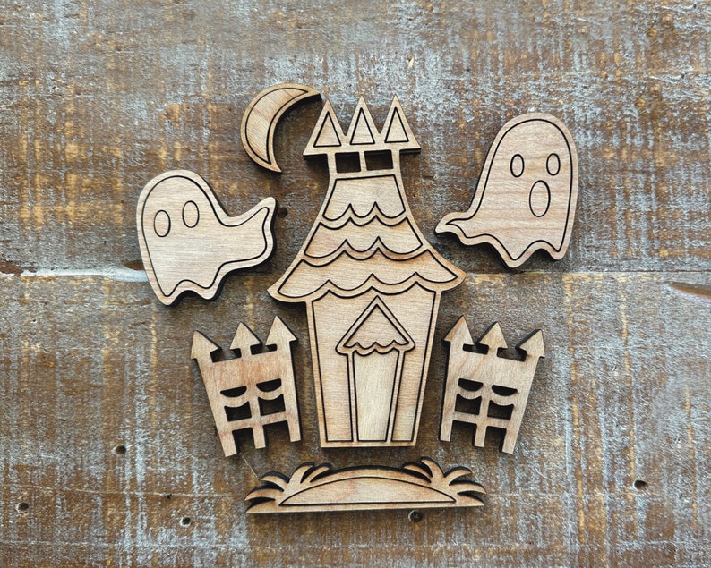 Instant Digital Download - Haunted House Halloween Magnet Collection ...