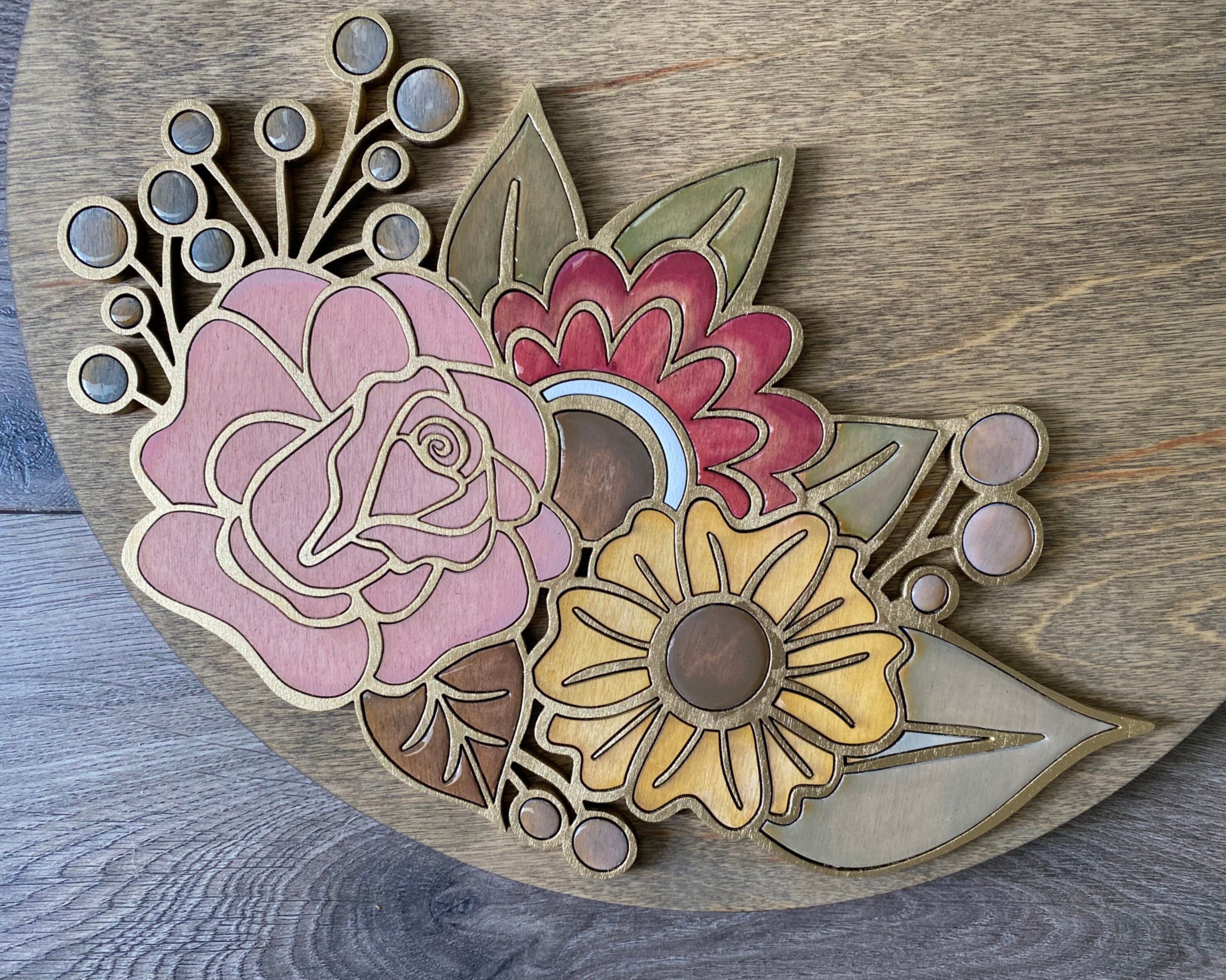 Instant digital download Beautiful rose and florals SVG file | Etsy