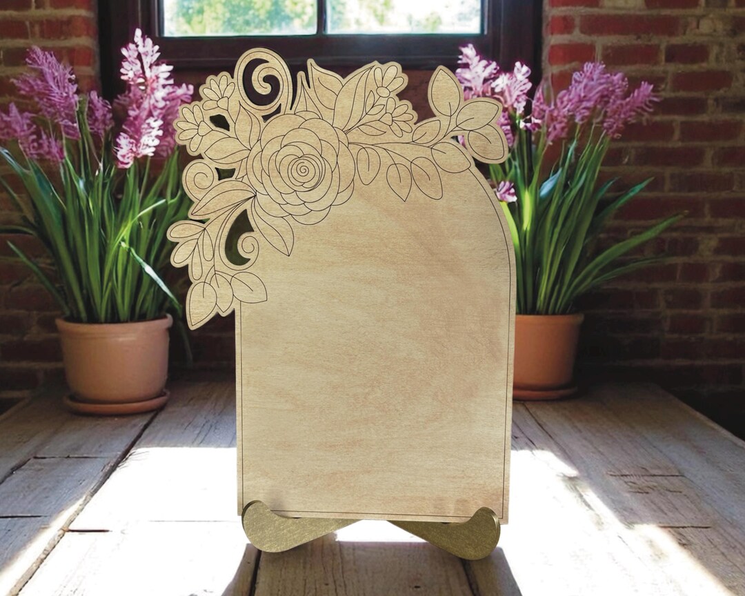 Digital Download- Floral Arch "create a Sign" Svg File, Glowforge File ...
