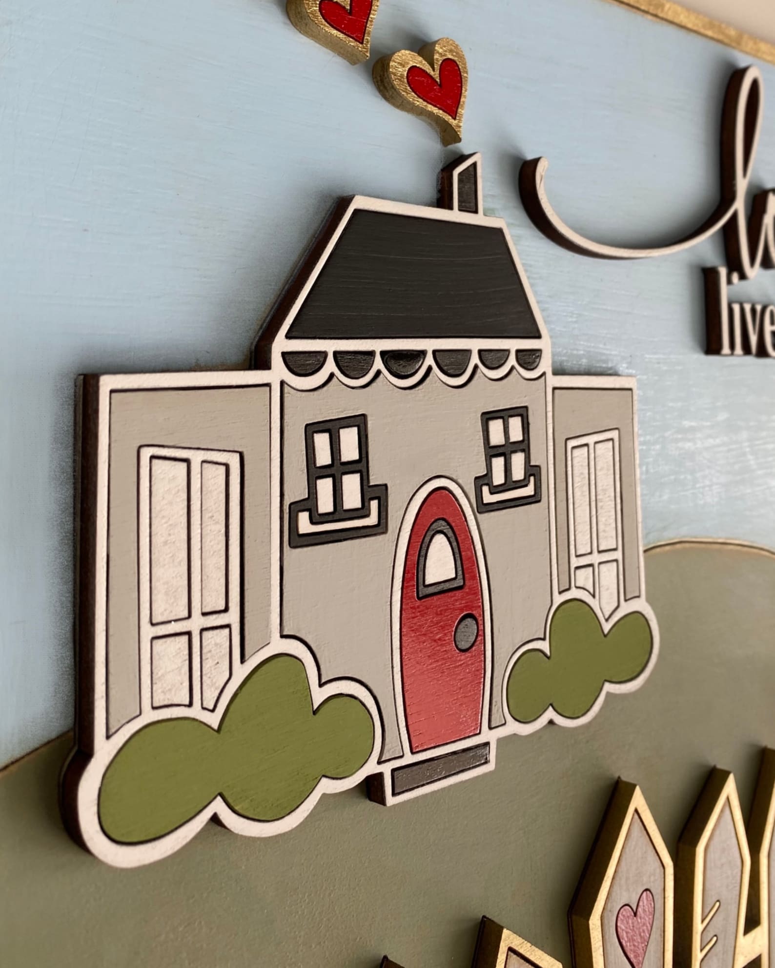 Instant Digital Download Valentine's Love House Sign SVG | Etsy