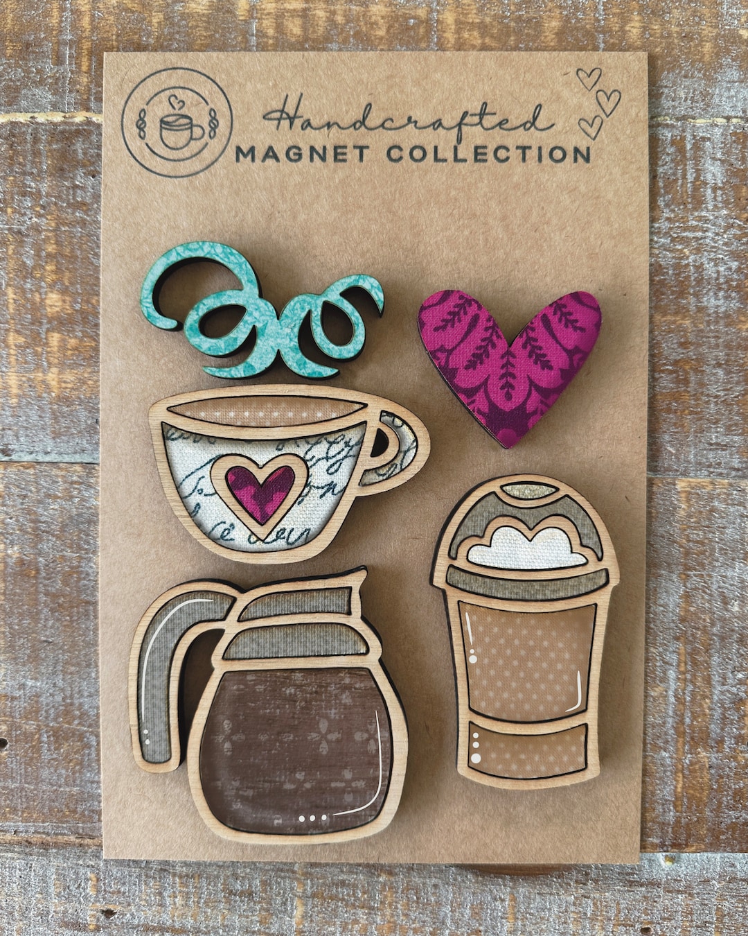 Instant Digital Download - Coffee Themed Magnet Collection SVG File ...