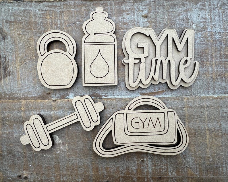 Instant Digital Download- Gym, Work Out, Exercise Themed Magnet ...