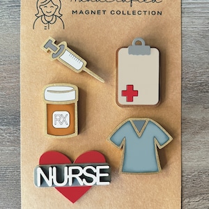 Instant Digital Download - Nursing Themed Magnet Collection SVG File ...