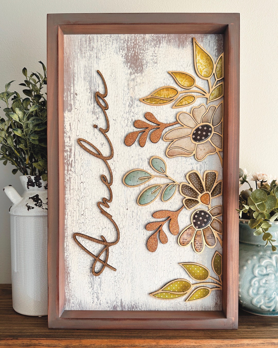 Instant Digital Download - Tall Floral Laser Ready Svg File, Perfect ...