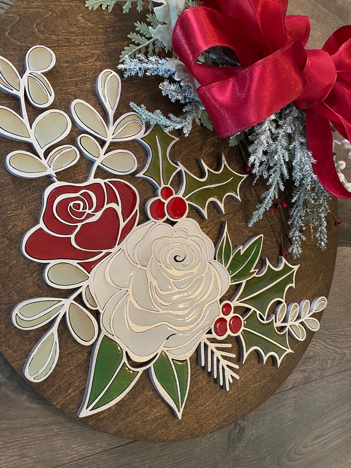 Instant Digital Download- Christmas Rose Florals Svg File, Perfect for ...