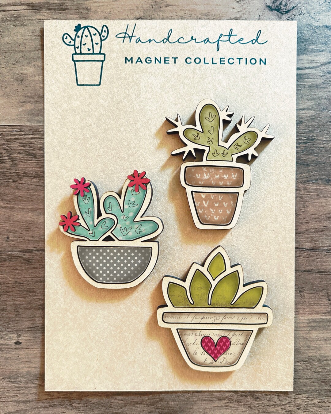 Instant Digital Download-cactus and Succulent Themed Magnet Collection ...