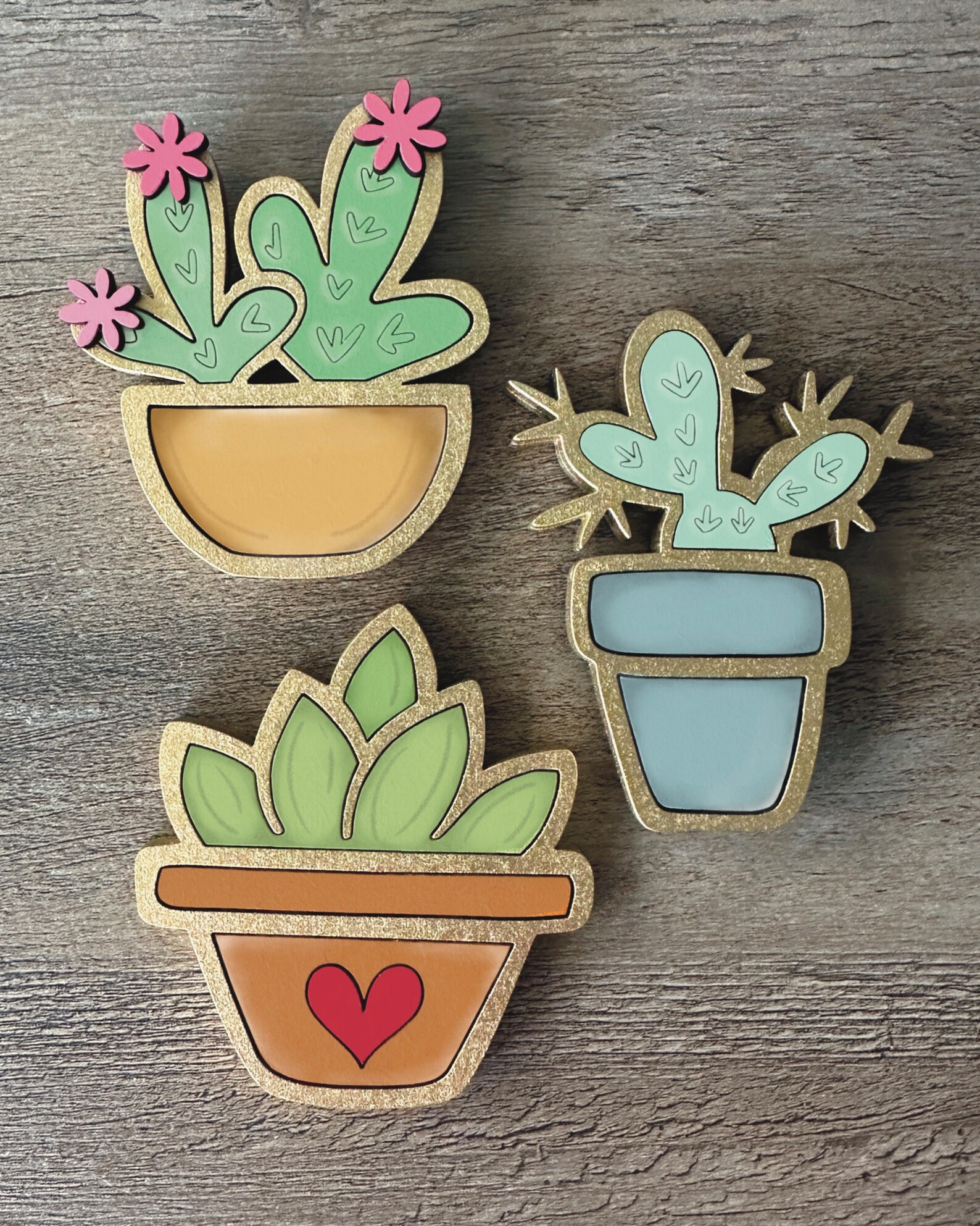 Instant Digital Download-cactus and Succulent Themed Magnet Collection ...