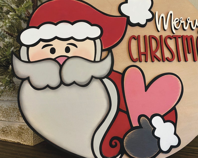 Instant Digital Download Santa Sign Svg File Merry - Etsy