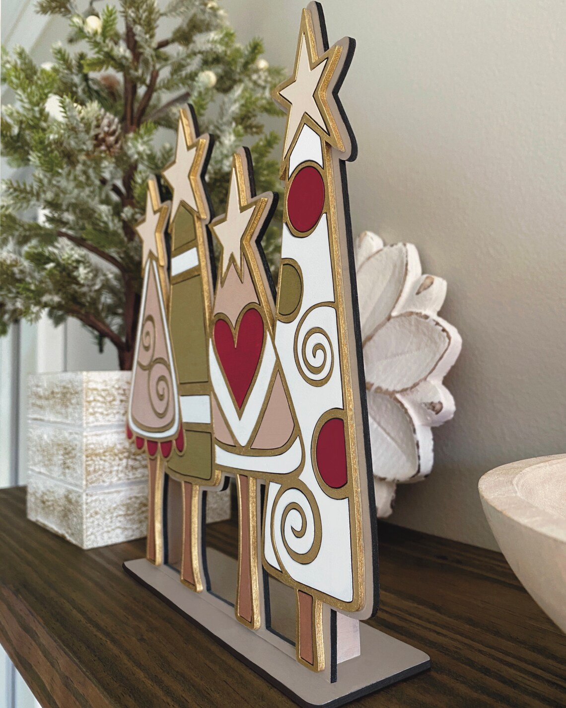Instant Digital Download - Whimsical Holiday Trees SVG File, Shelf ...