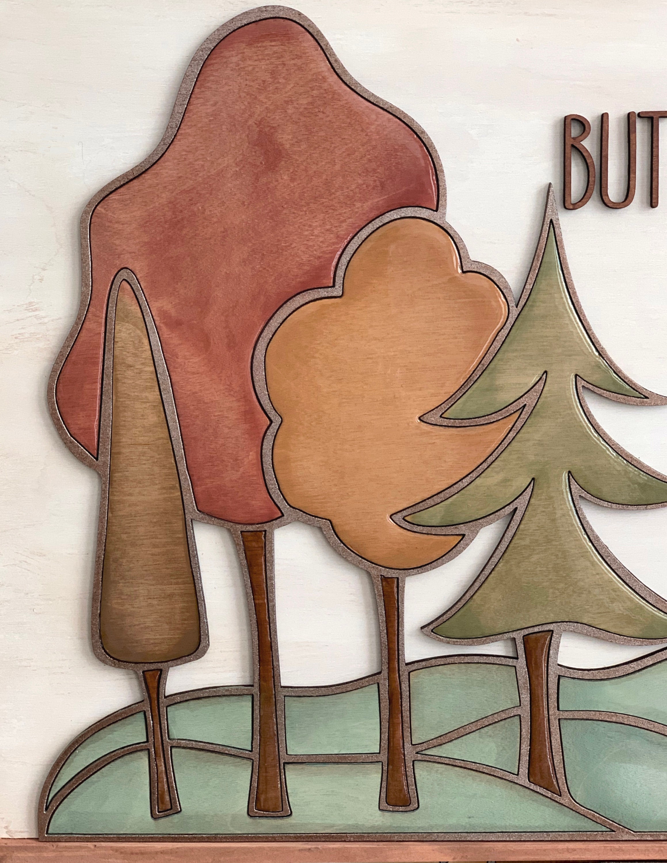 Instant Digital Download Fall Scene Fall Wood Sign Svg - Etsy