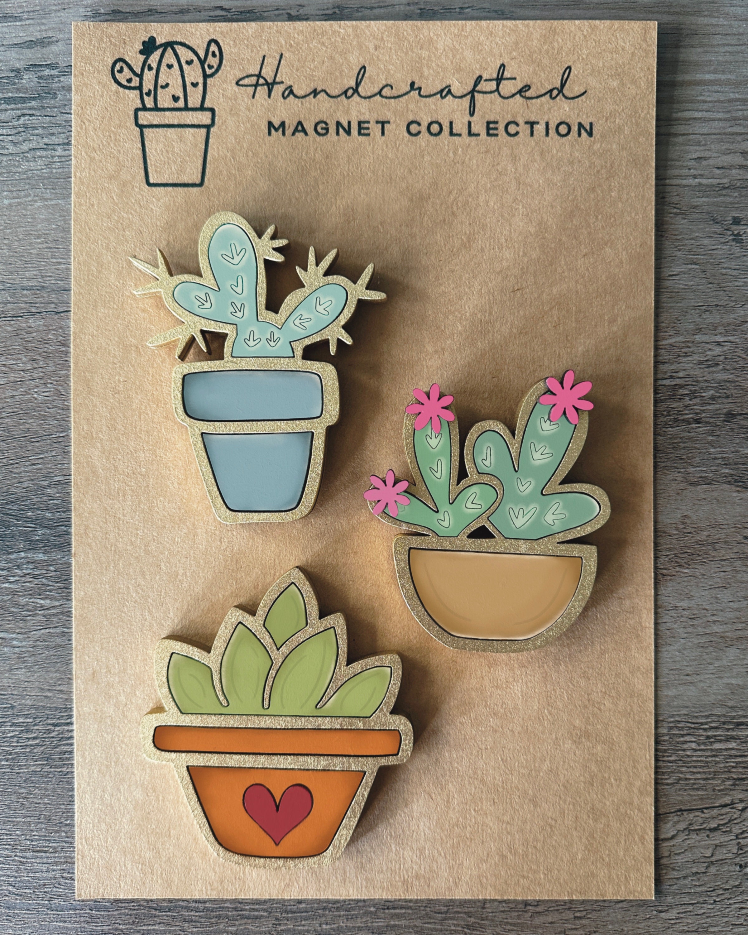 Instant Digital Download-cactus and Succulent Themed Magnet Collection ...