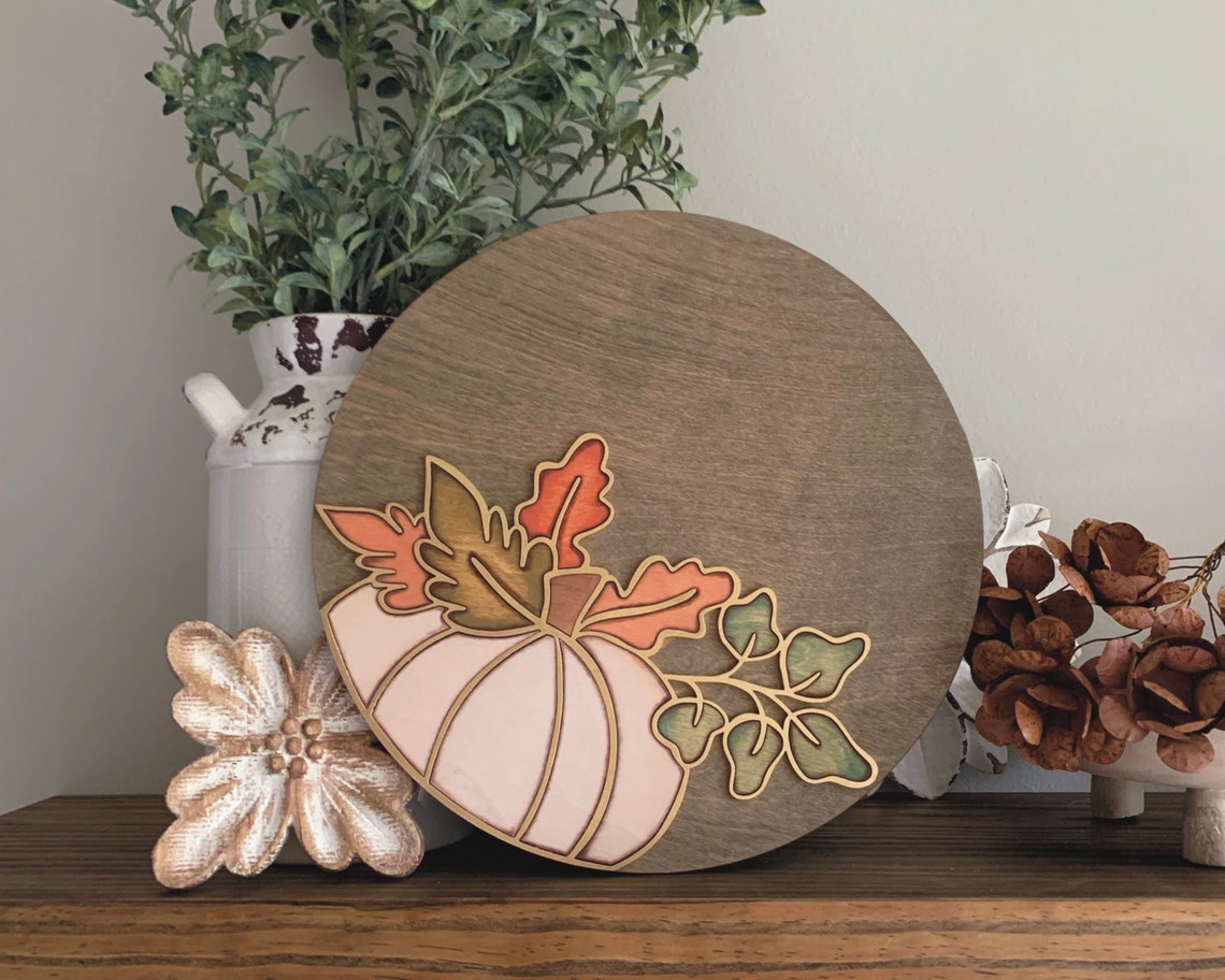 Instant Digital Download Fall Pumpkin Hello Sign Laser Ready - Etsy