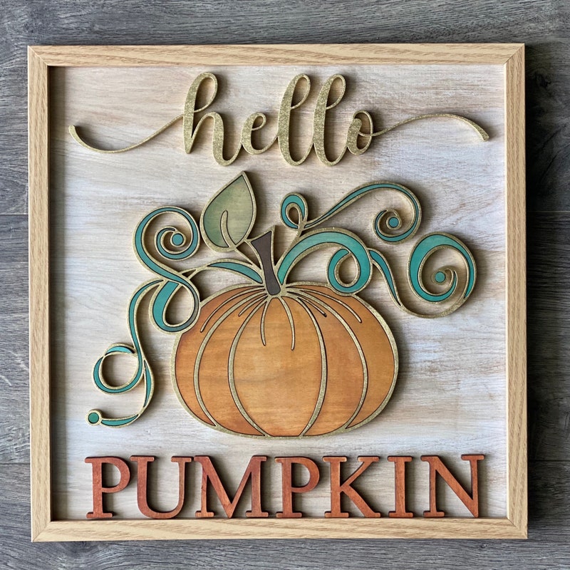 Wood Pumpkin Sign - Etsy
