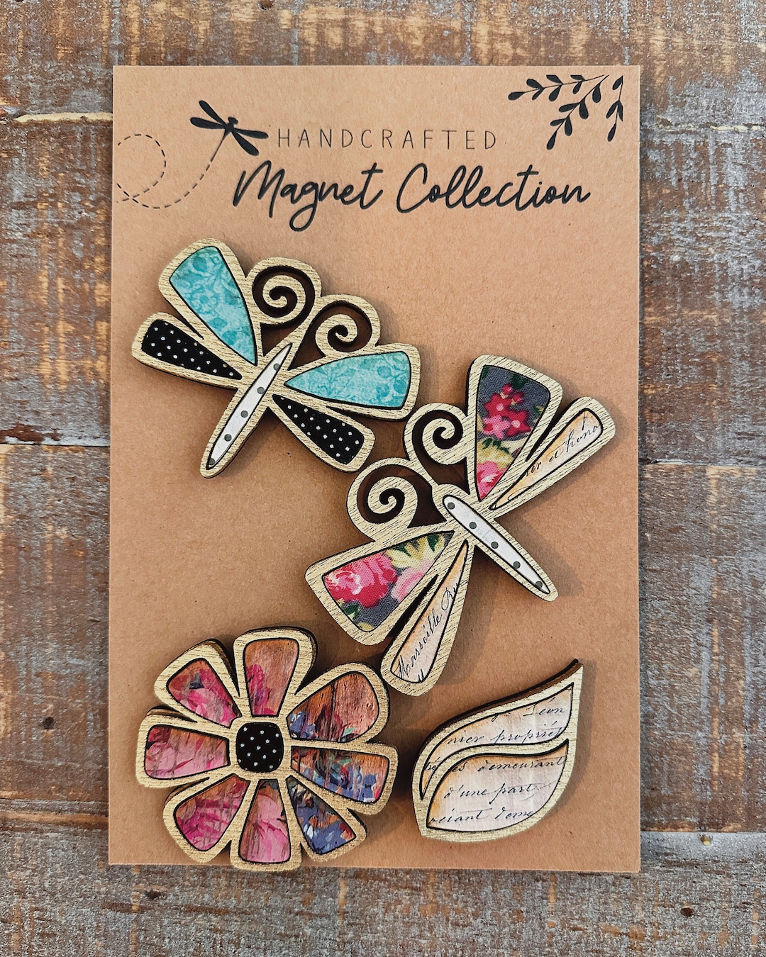 Instant Digital Download - Cute Dragonfly Magnet Collection SVG File ...