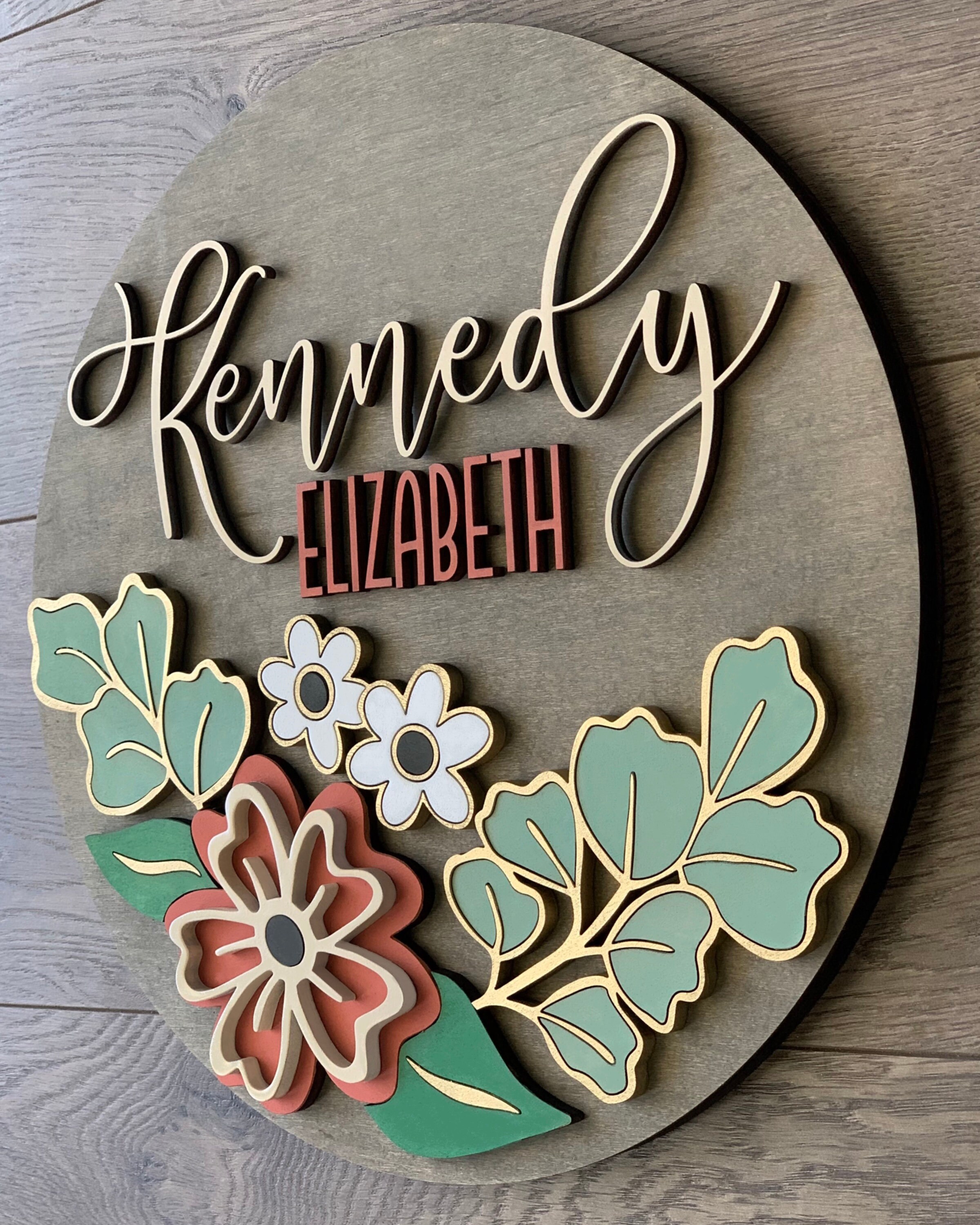 Instant Digital Download Pretty Florals Svg File for Nursery - Etsy