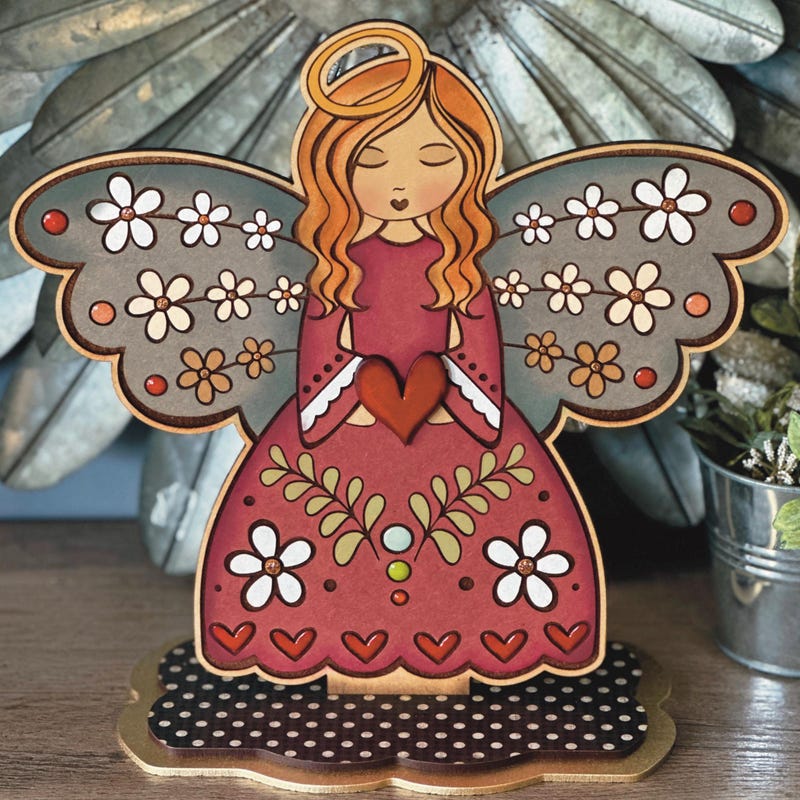 Folk Art Angel - Etsy