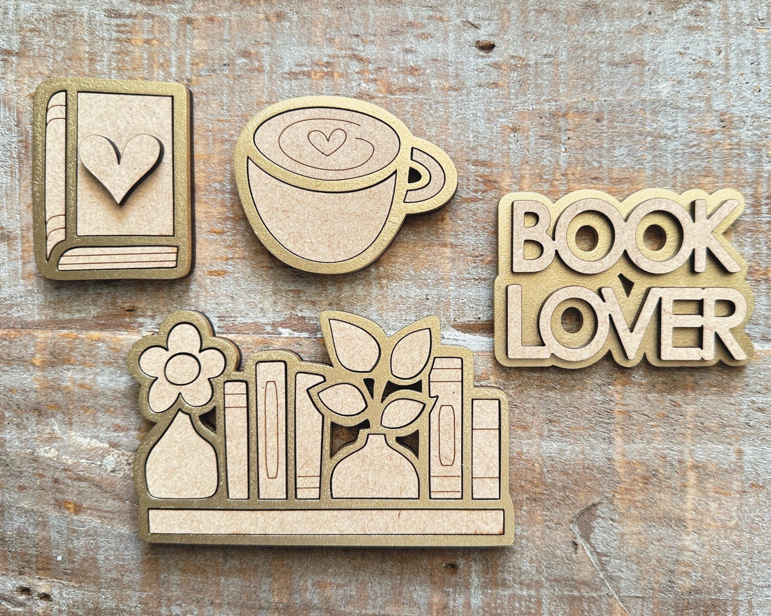 Instant Digital Download - Book Themed Magnet Collection SVG File ...