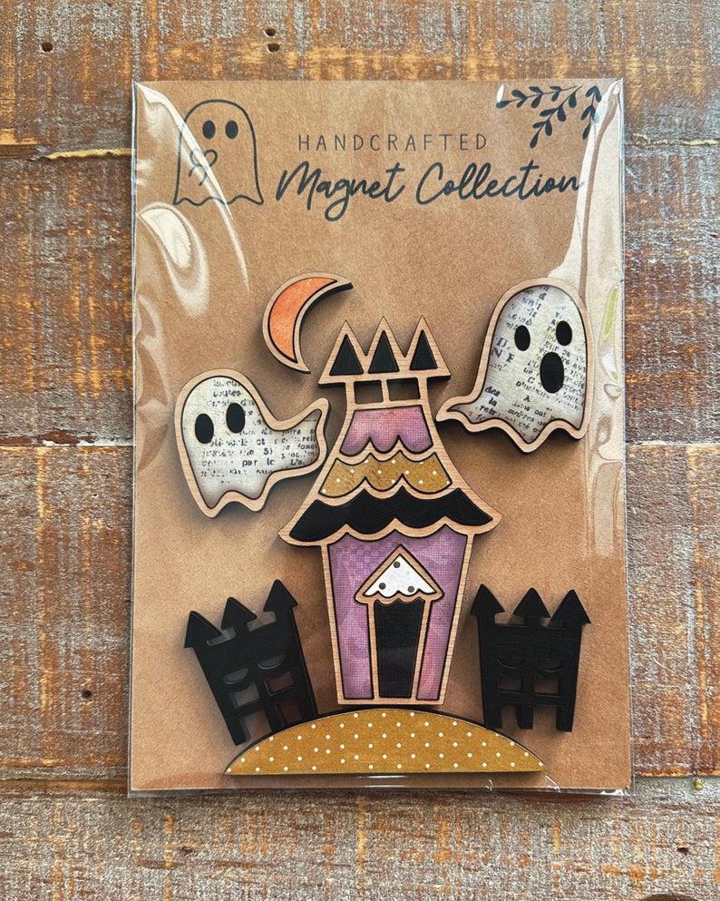 Instant Digital Download - Haunted House Halloween Magnet Collection ...
