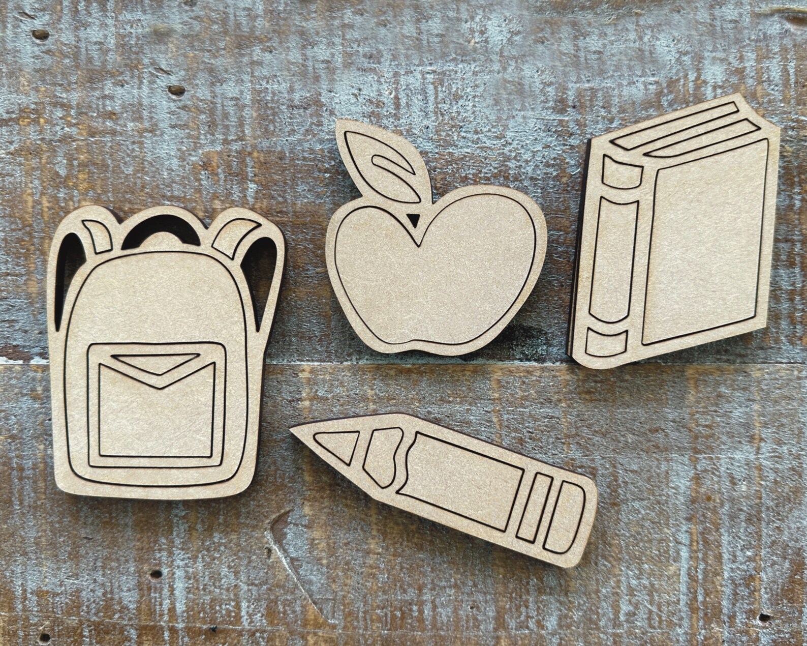 Instant Digital Download - School Themed Magnet Set, Glowforge Ready ...