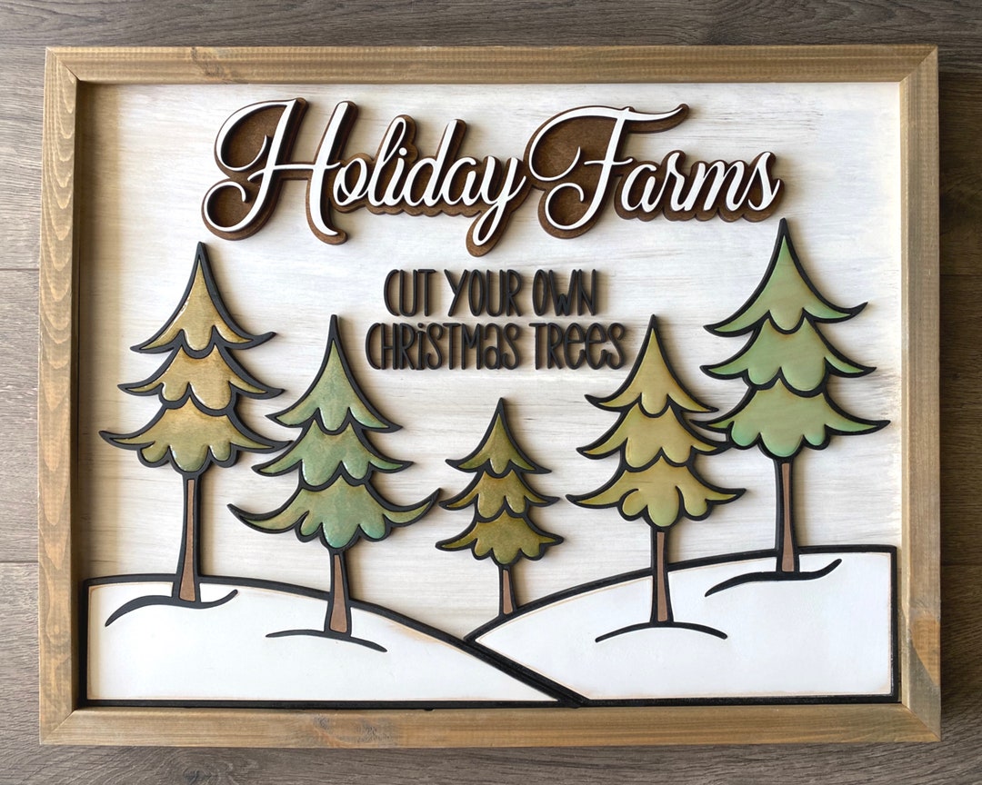 Instant Digital Download - Christmas Tree Farm Svg Wood Sign DIY ...