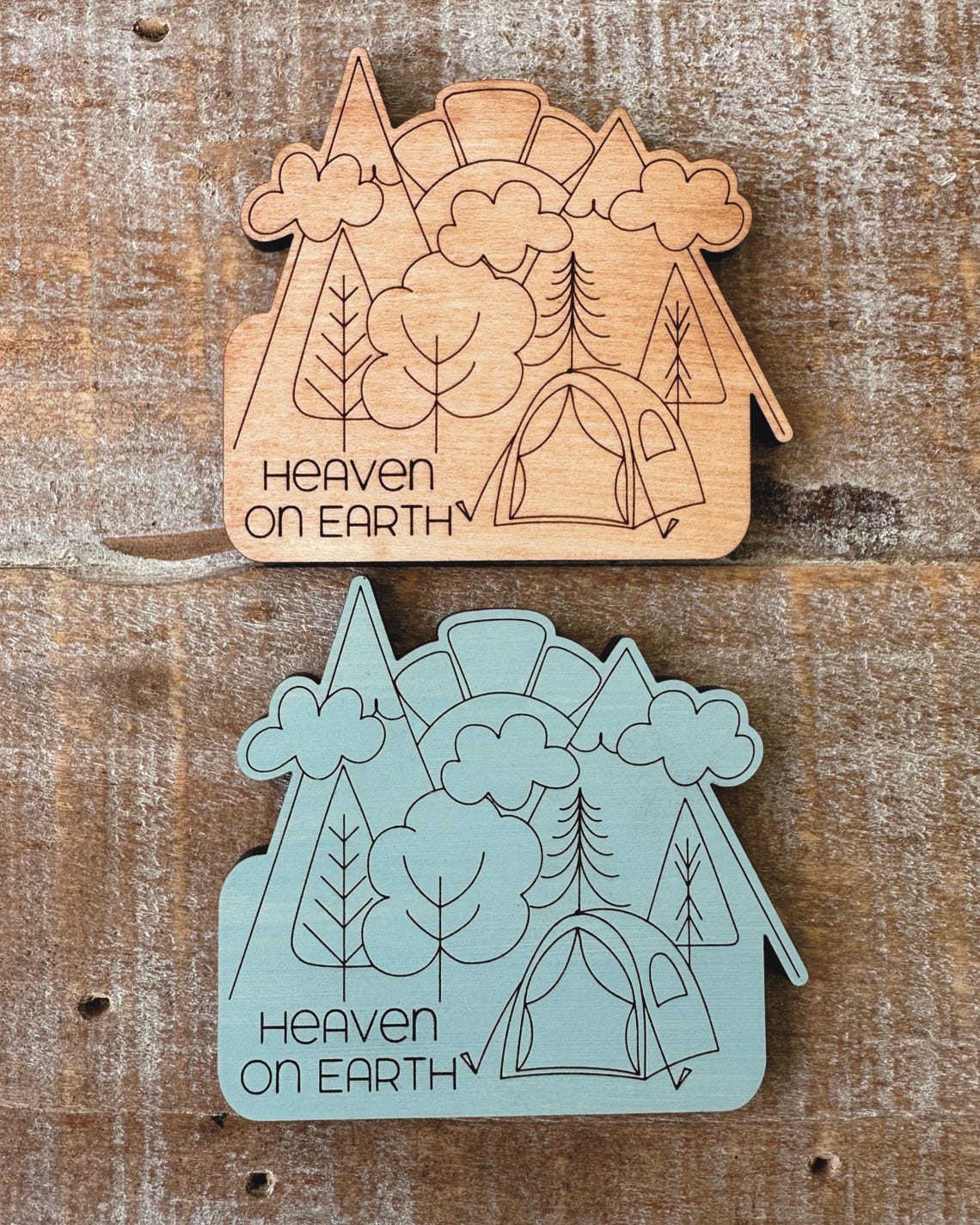 Digital Download- Bundle of Three Camping Themed Magnet Svg Files ...