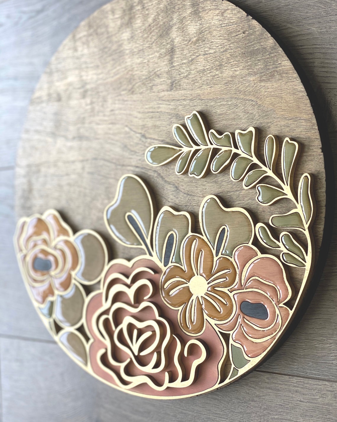 Instant Digital Download Beautiful Floral SVG File for Round - Etsy