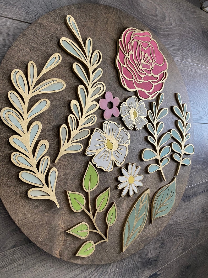 Instant Digital Download Versatile Floral Pack SVG File | Etsy