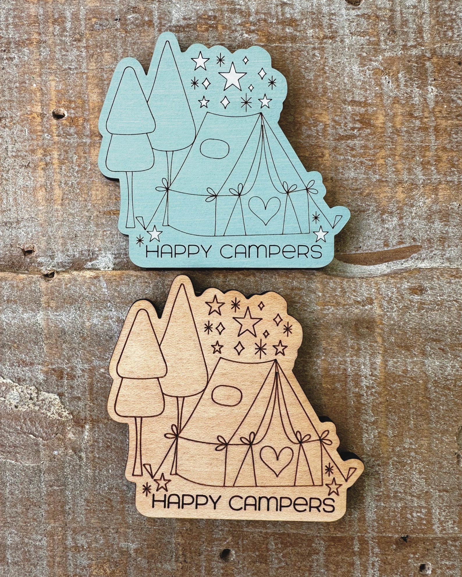 Digital Download- Bundle of Three Camping Themed Magnet Svg Files ...