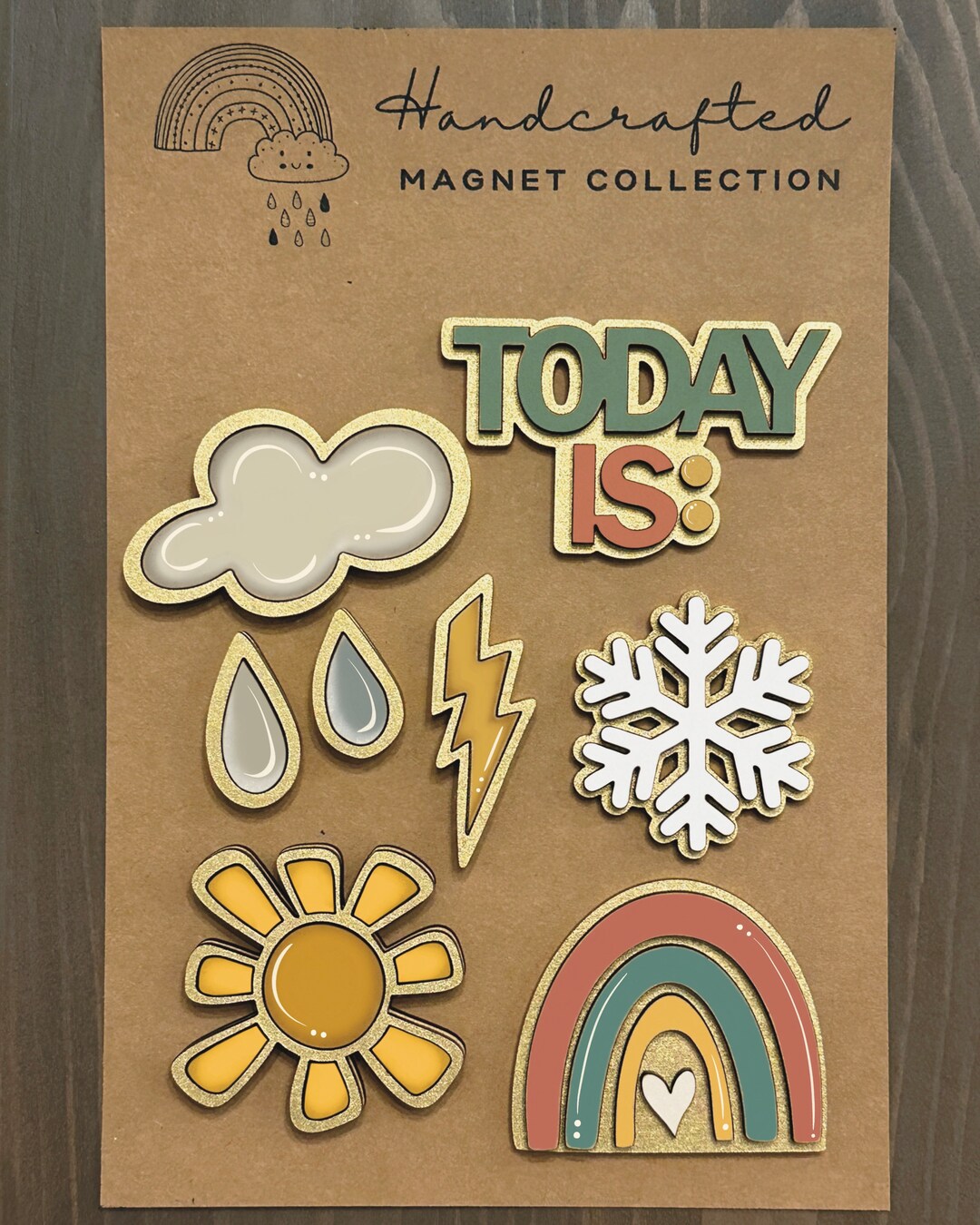 Instant Digital Download - Weather-themed Magnet Set Svg File, Laser ...