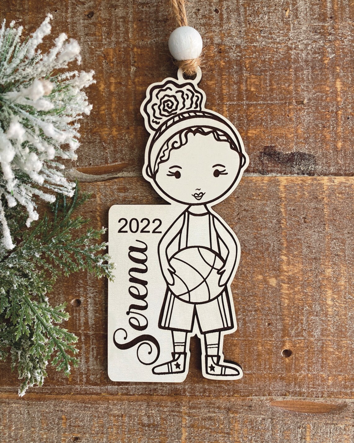 Instant Digital Download - Basketball Girl Ornament Svg File, Laser ...