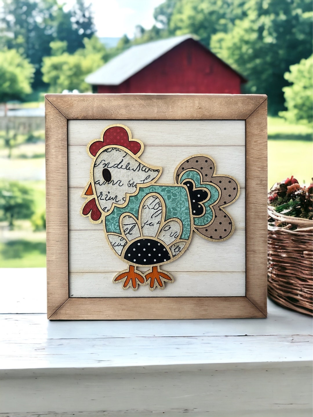 Instant Digital Download - Whimsical Chicken Sign, Chicken Graphic ...