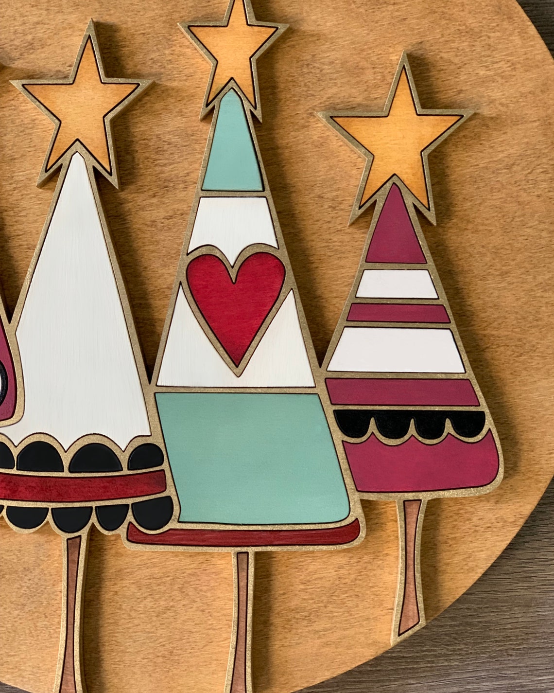 Instant Digital Download Whimsical Trees Round Sign Svg File - Etsy