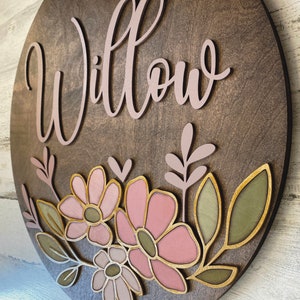 Instant Digital Download- Beautiful Floral SVG File, Door Hanger ...