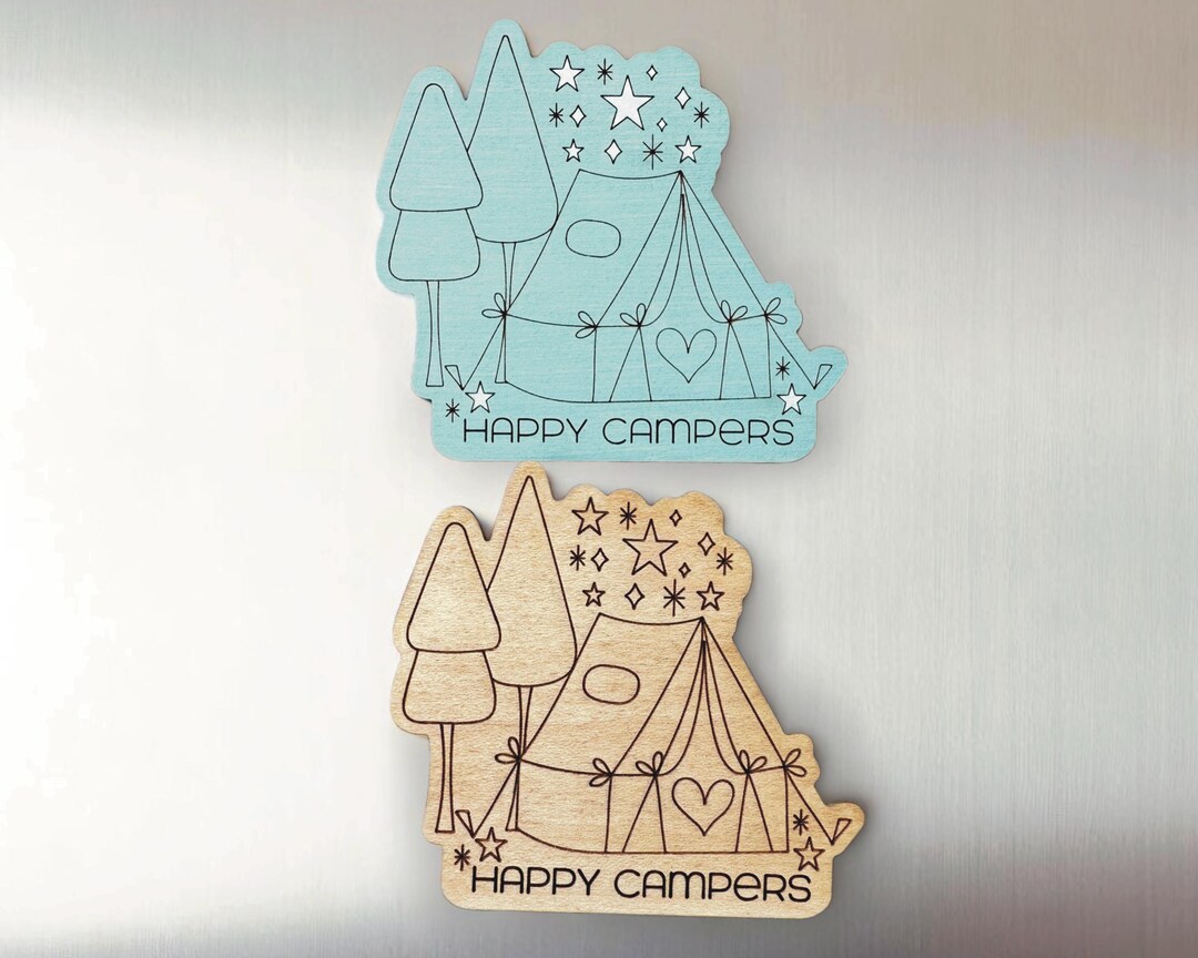 Digital Download- Camping Themed Score Magnet File, Glowforge Svg File ...