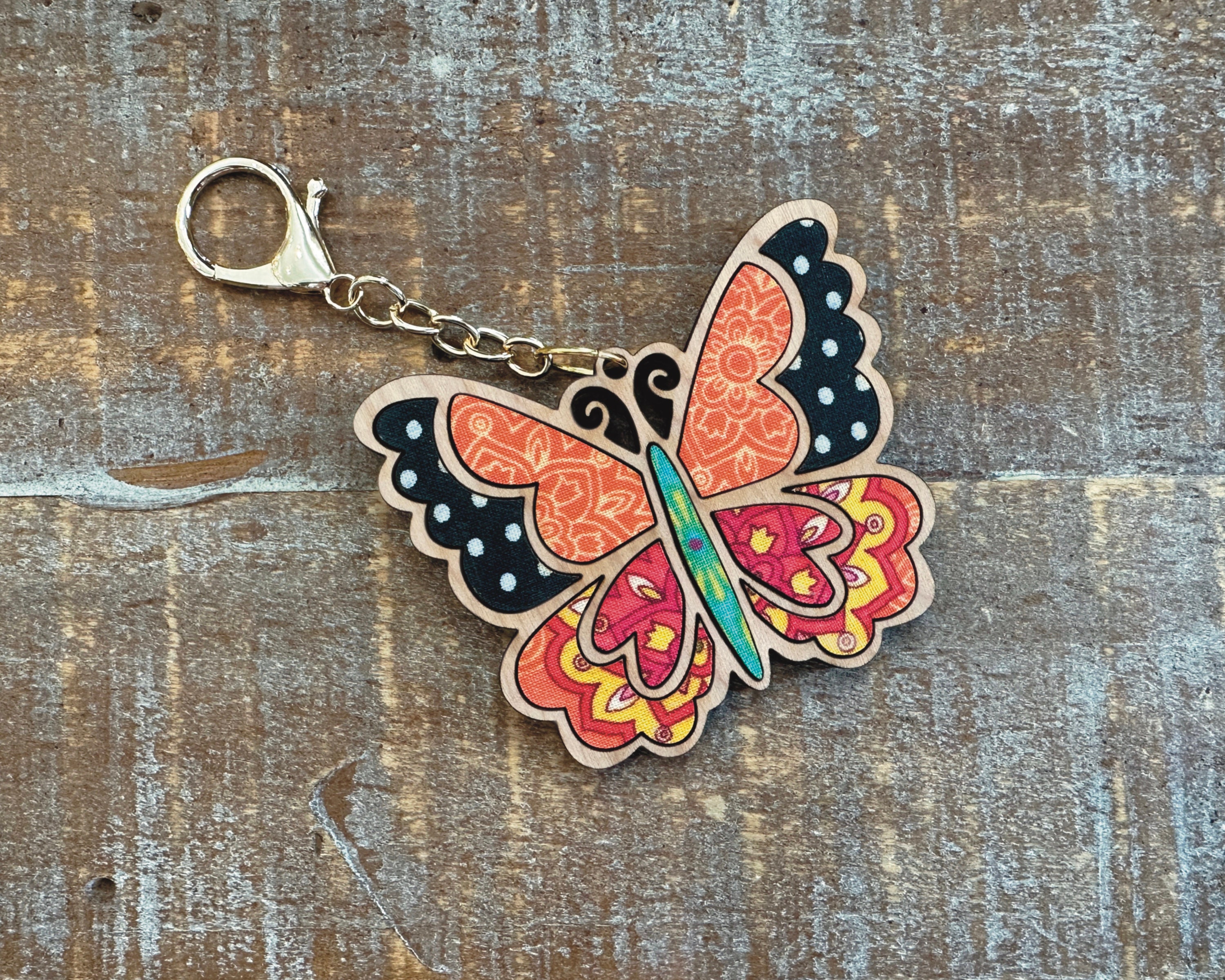 Instant Digital Download - Butterfly Bag Tag/keychain Svg File, Laser ...