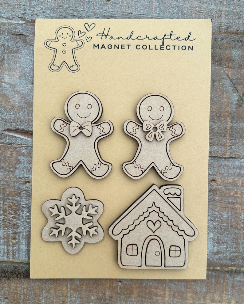 Instant Digital Download -gingerbread Themed Magnet Collection ...