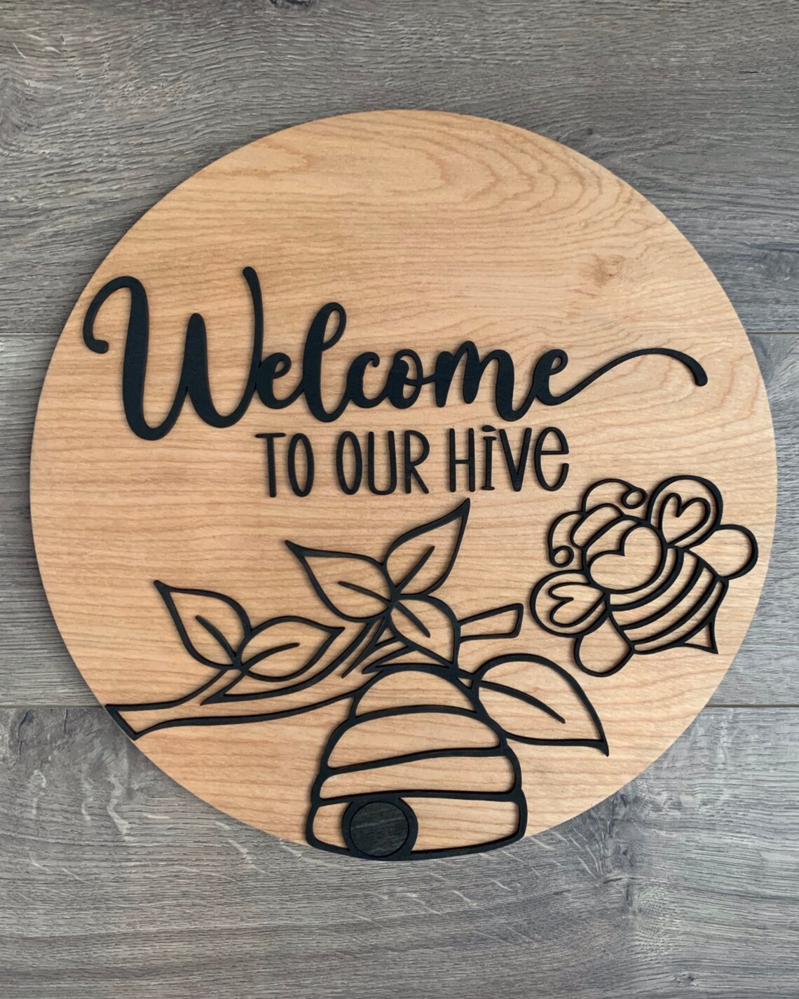 Instant Digital Download Whimsical Bee and Beehive Sign Svg - Etsy